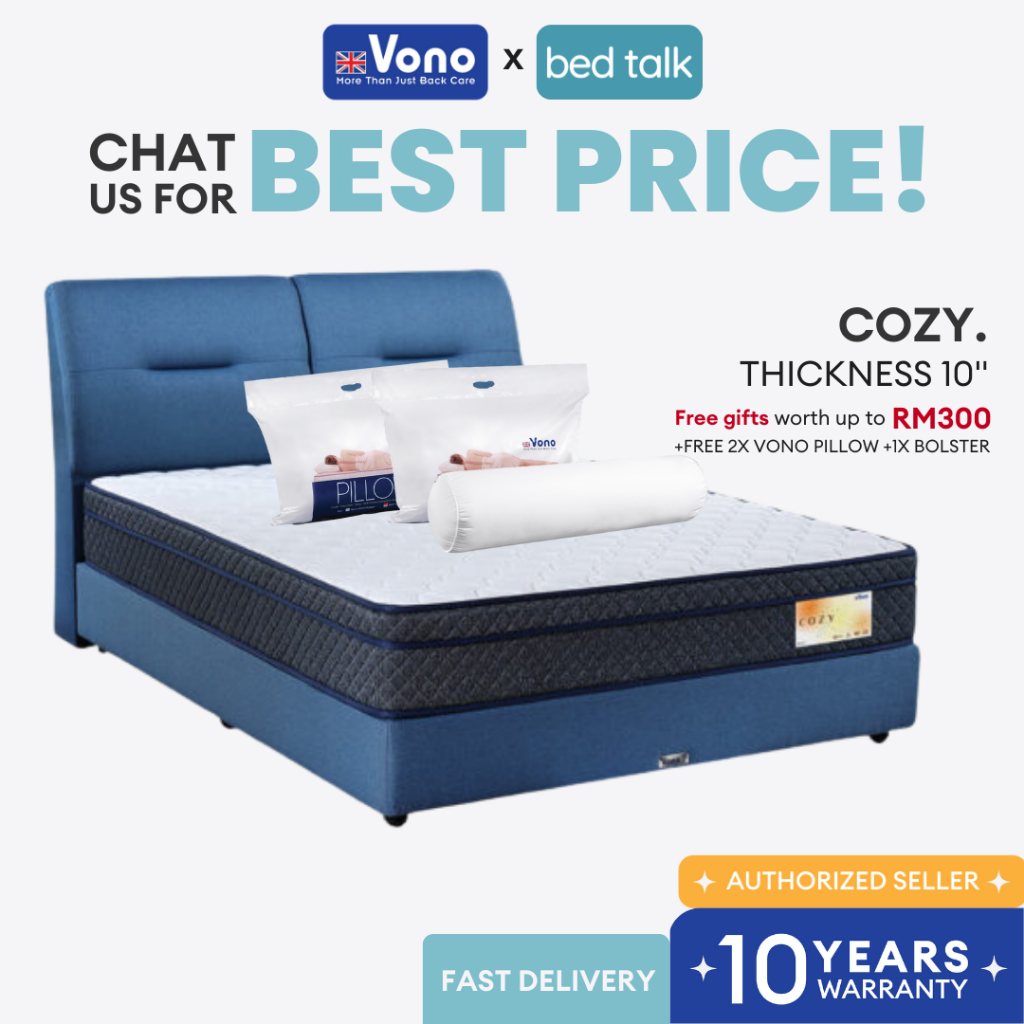 🎁 Chat us for Offer 🎁 Vono Cozy Sunshine | 10 Inches Tilam 床垫 | 10 ...