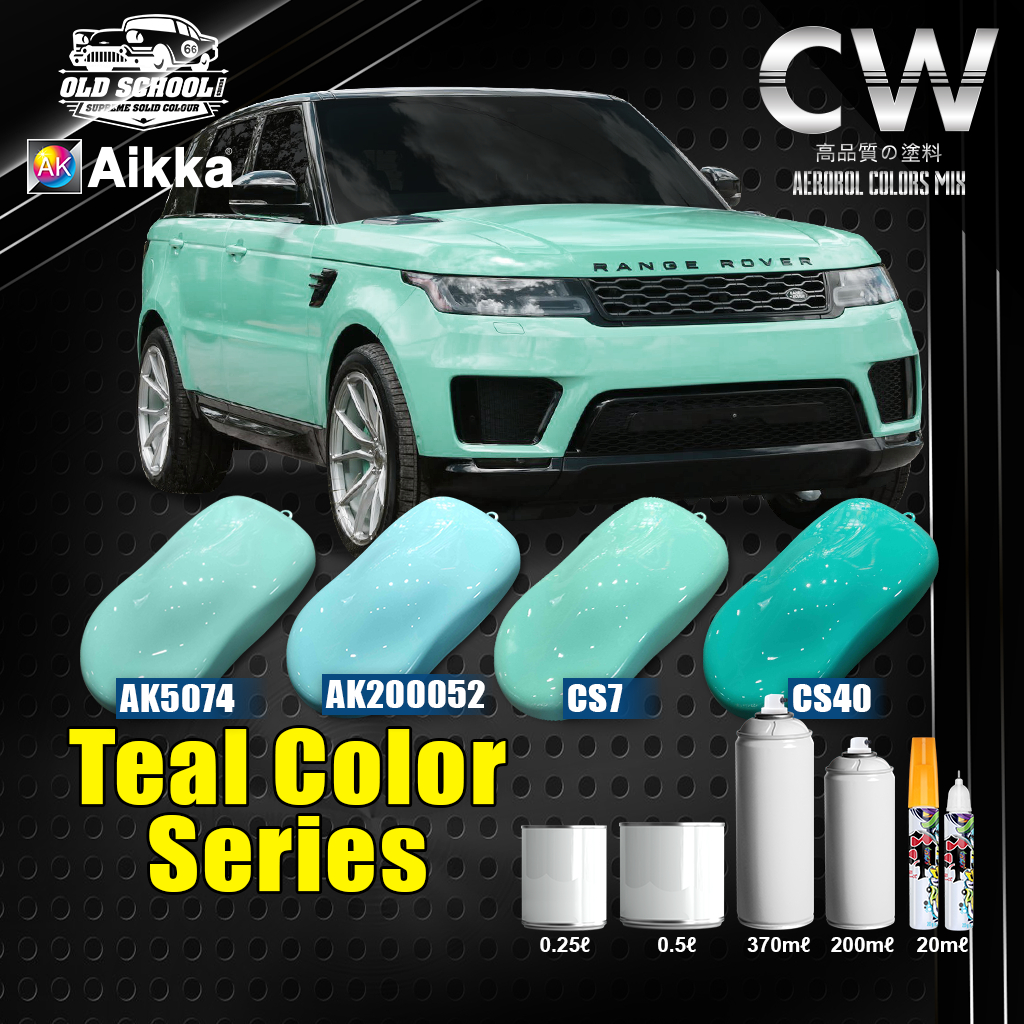 [ AIKKA Blue Green Teal ] AK5074 AK200052 CS7 CS40 2K Paint DIY Cat ...