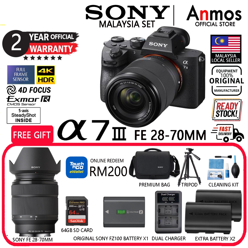 Sony A7III / A7 III / A73 / A7M3 Mirrorless Digital Camera (KIT 28-70MM ...