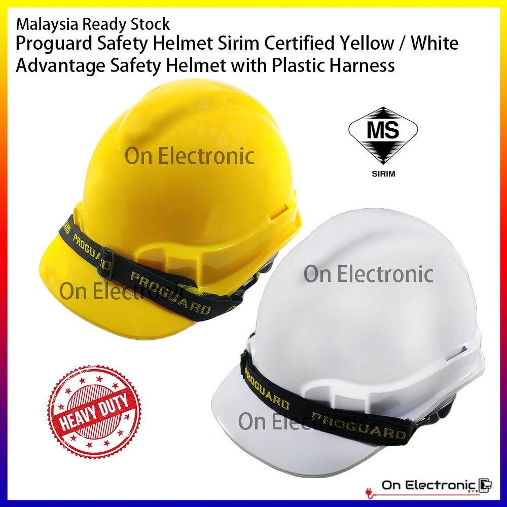 Proguard Safety Helmet Sirim Certified Yellow / White Advantage Safety ...