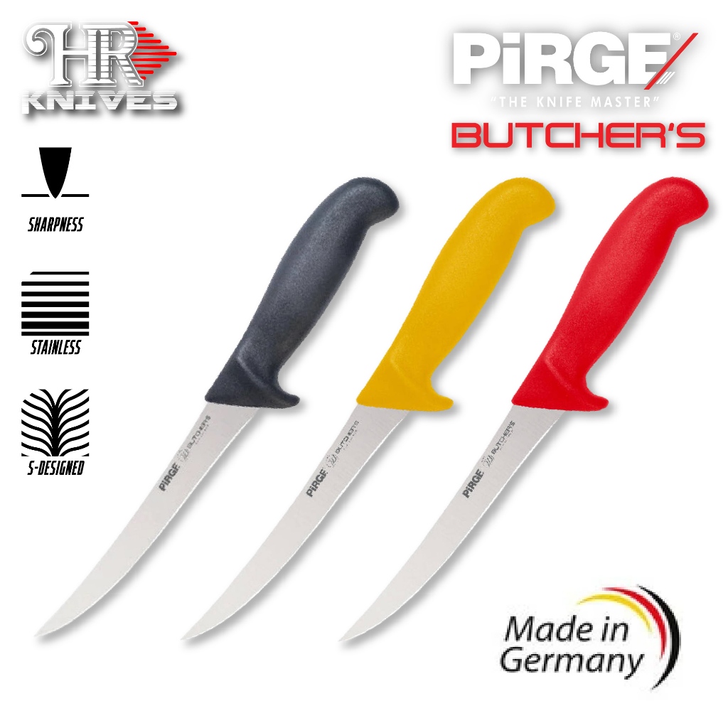Pirge Butcher's Germany Boning Knife Curved Hard 15 cm - 49215 - Pisau ...