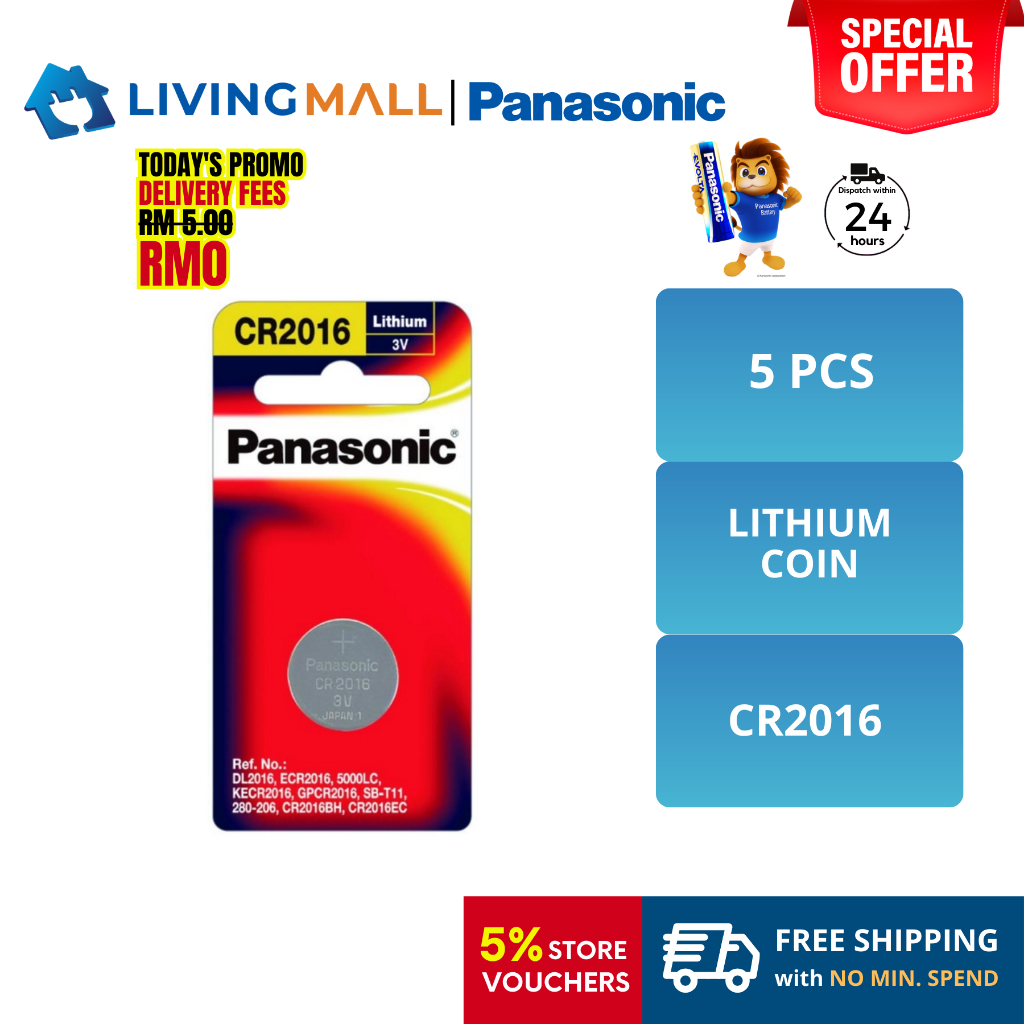 [𝐅𝐑𝐄𝐄 𝐃𝐄𝐋𝐈𝐕𝐄𝐑𝐘] PANASONIC Lithium Coin Cell Battery 3V Long Life High ...