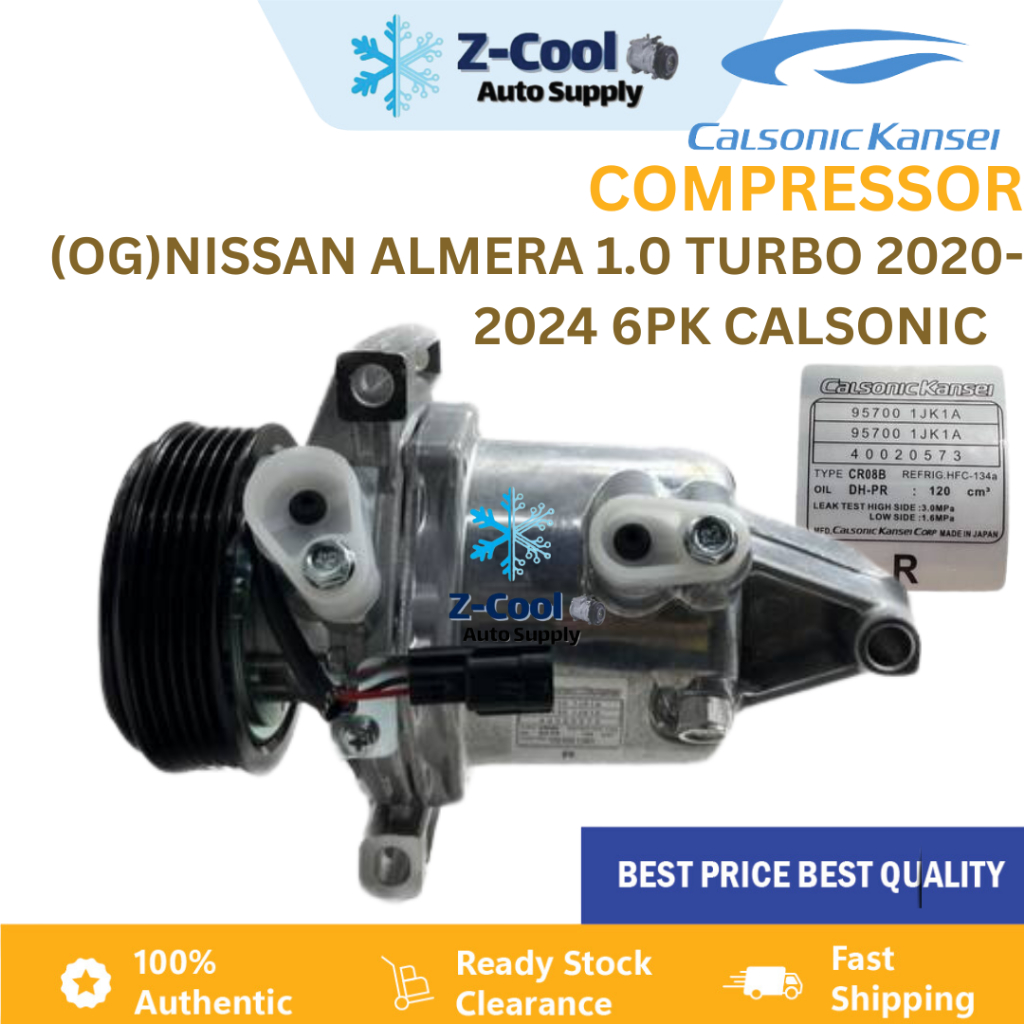 Compressor Aircond Kereta ORIGINAL NEW CALSONIC Nissan Almera 1.0L ...