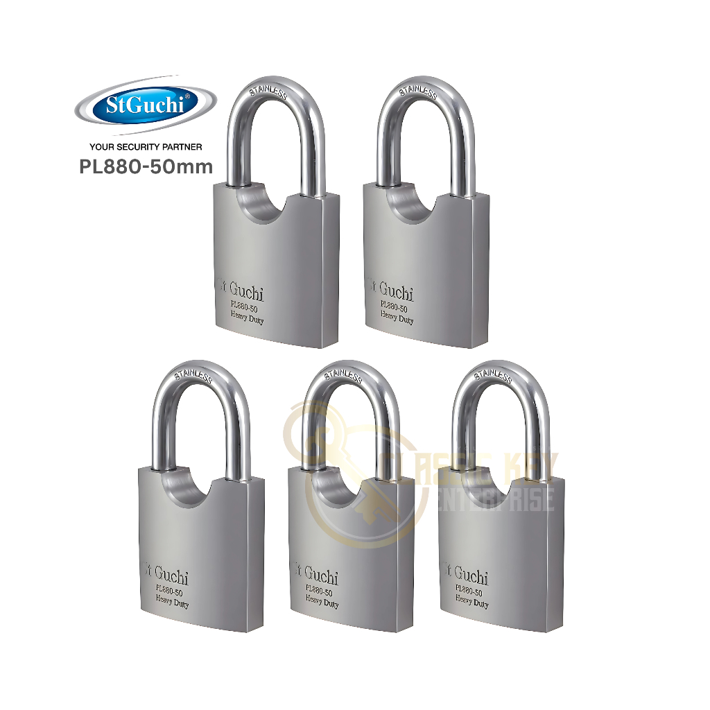 St Guchi Padlock Model SGPL-880 Anti Rust Body Size 50mm x 5 pcs ...
