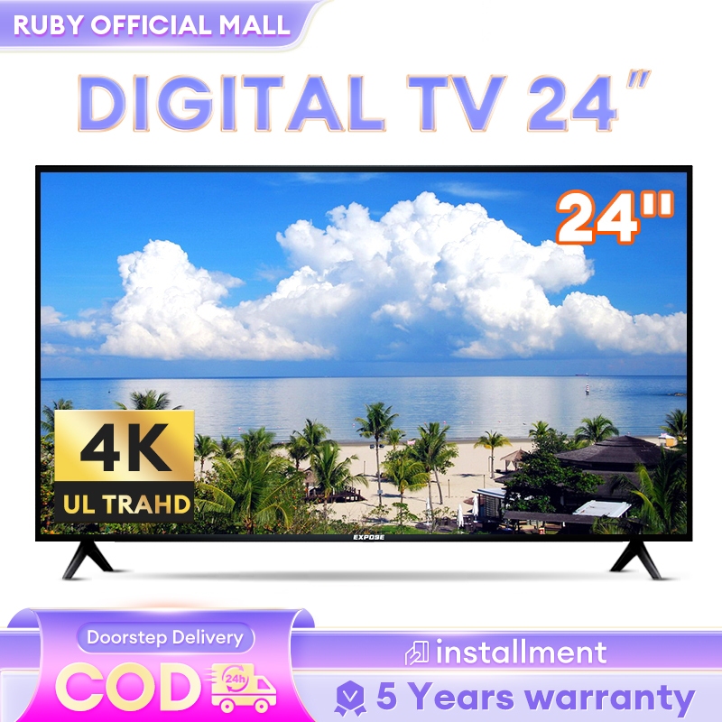 Digital TV Android TV 24 Inch Netflix TV Murah 4K LED WIFI UHD YouTube ...