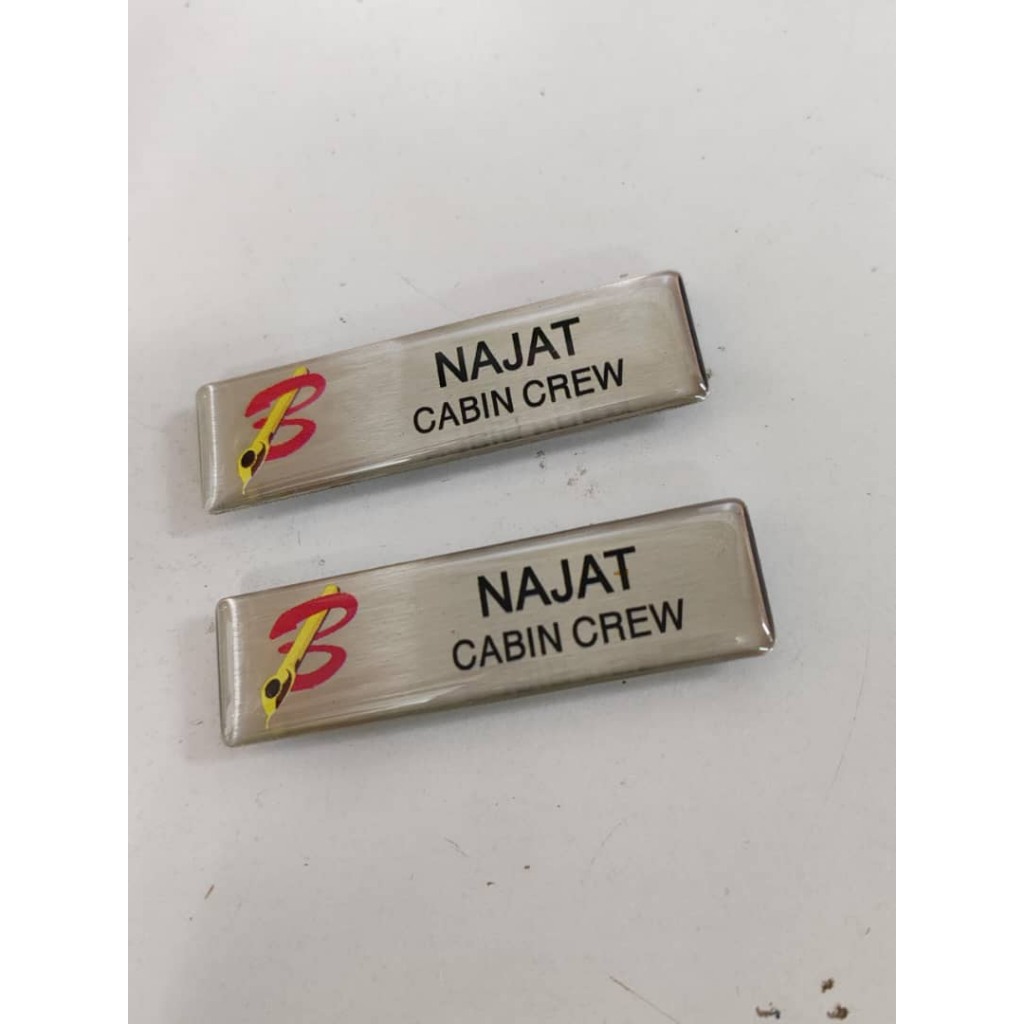 (Premium) (Orignal)-BATIK FLY GOOD QULITY NAME TAG STAINLESS STEEL 916 ...