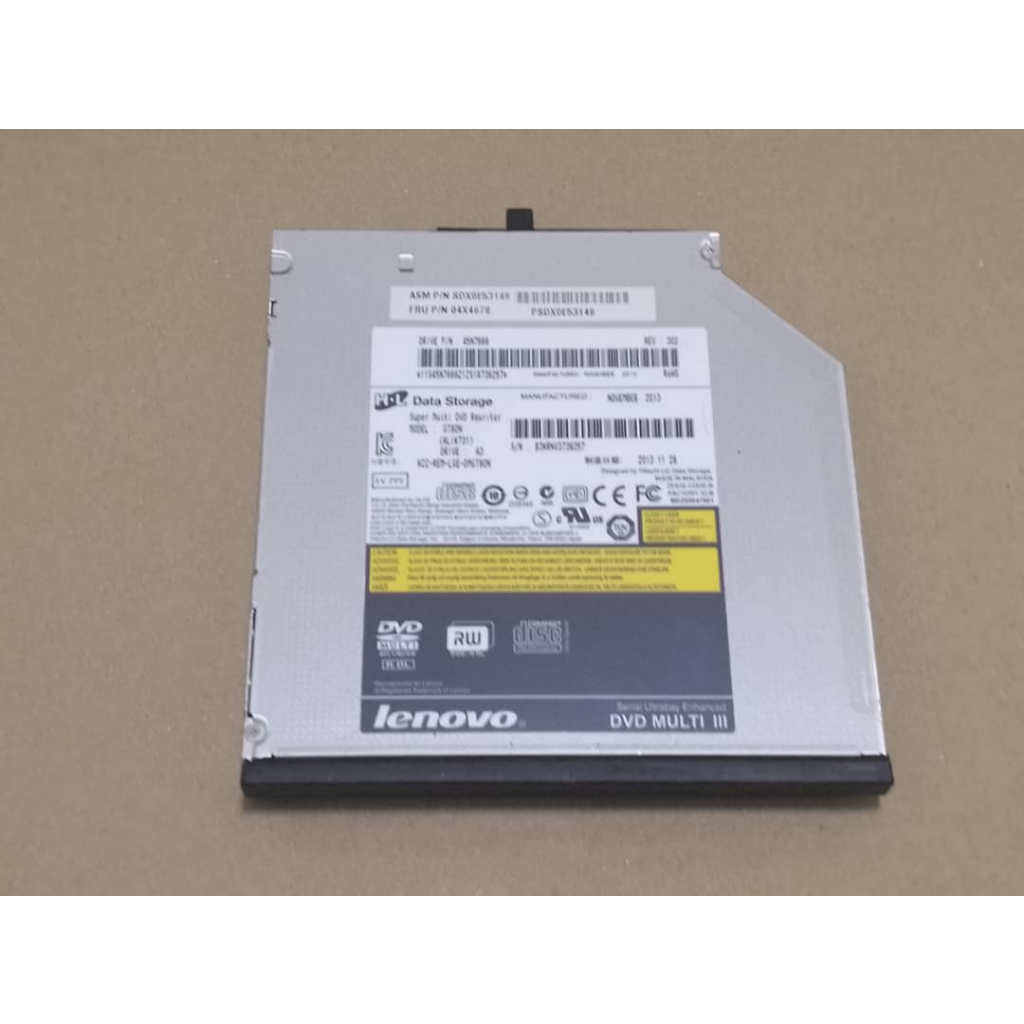 Lenovo T420 T430 T520 T530 W520 W530 Optical Drive DVD RW GT80N 75Y5115 ...