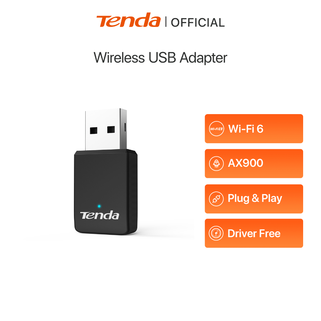 Tenda U11 USB Wifi Adapter for PC WIFI 6 AX900 5G&2.4G USB WiFi ...