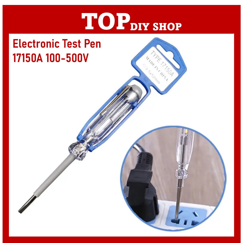 Electrician Test Pen 17150A 3.0 X 52MM Grey/Red RANDOM COLOUR | Shopee ...