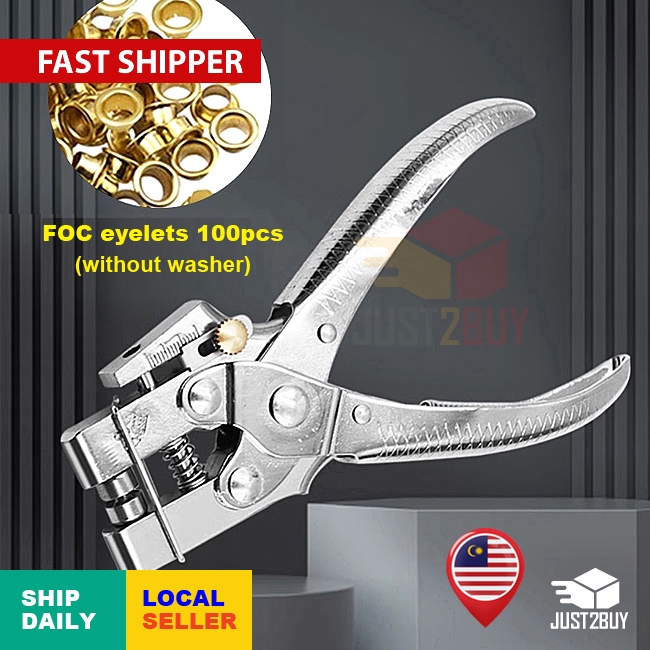 【Bubble wrapped packing】 Penebuk Mata 2 in 1 Eyelet Hole Punch Plier ...