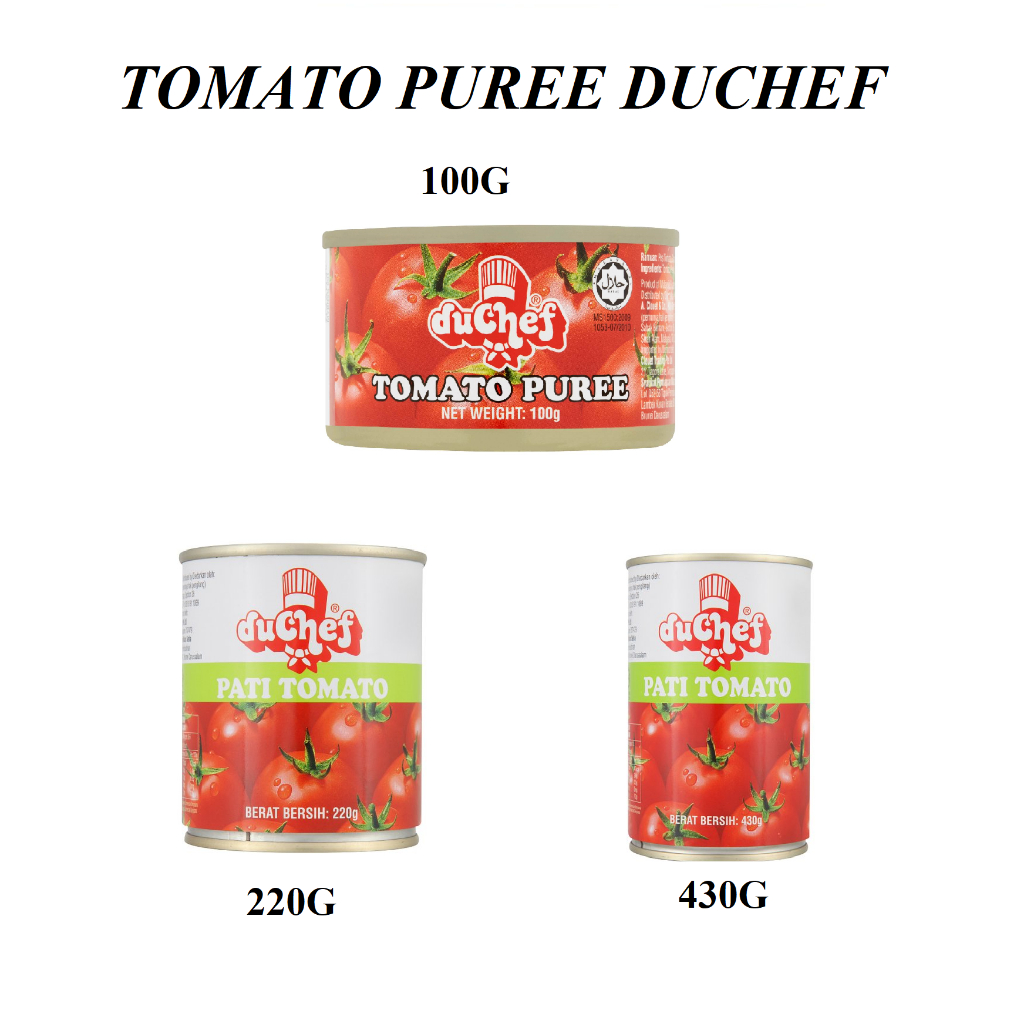 TOMATO PUREE (DUCHEF PATI) 100G & 220G & 430G | Shopee Malaysia
