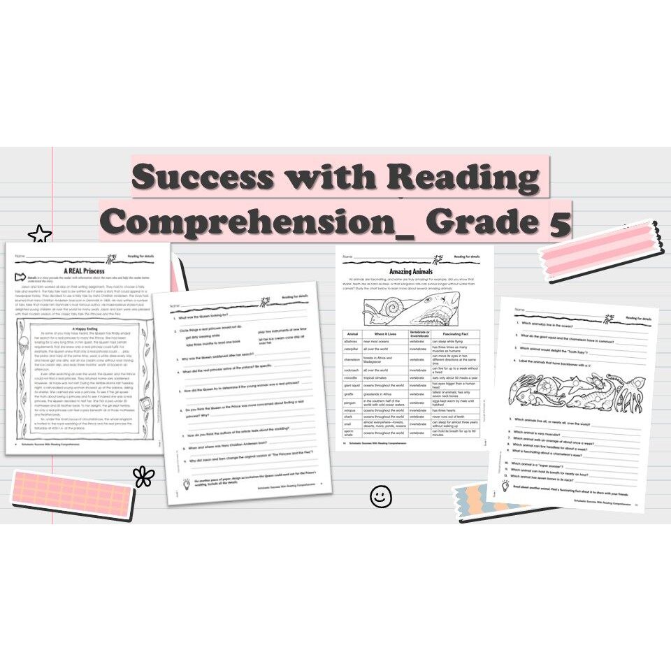 [PRE386] 49 pages Reading Comprehension_ Grade 5 Worksheet for Pre ...