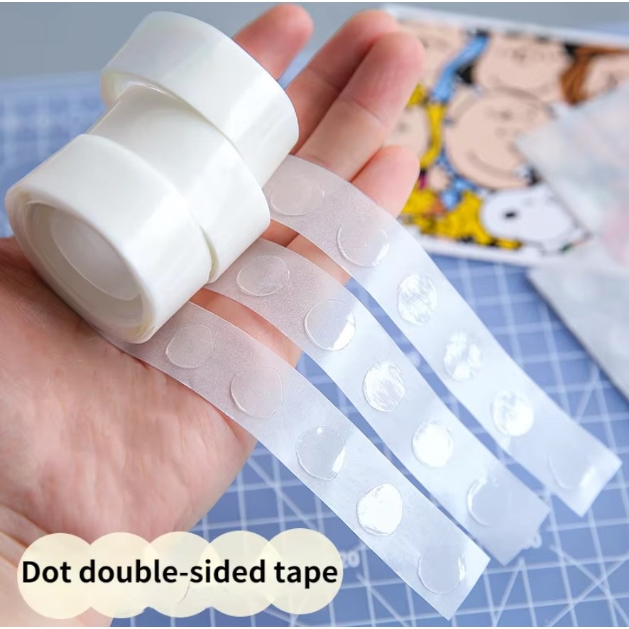 100pcs Double Sided Clear Sticky Point Tape Balloon Glue Dot Adhesive ...
