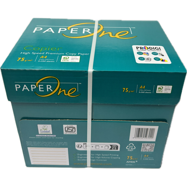 Paper One A4 Copier Paper / 75gsm (1 ream = 500sheets) (5 ream/box) | Shopee Malaysia