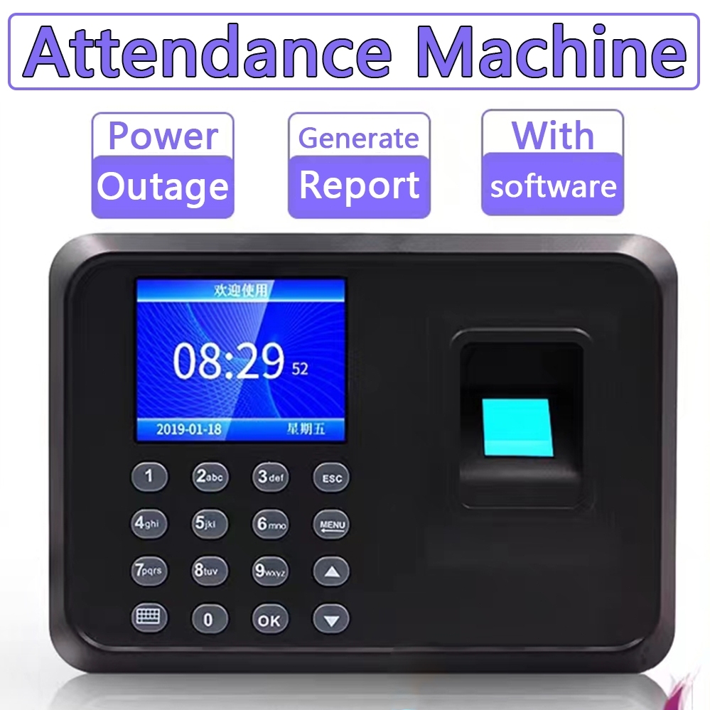 RUBY Punch Card Machine Thumbprint Attendance Machine 打卡器 打卡机 Time ...
