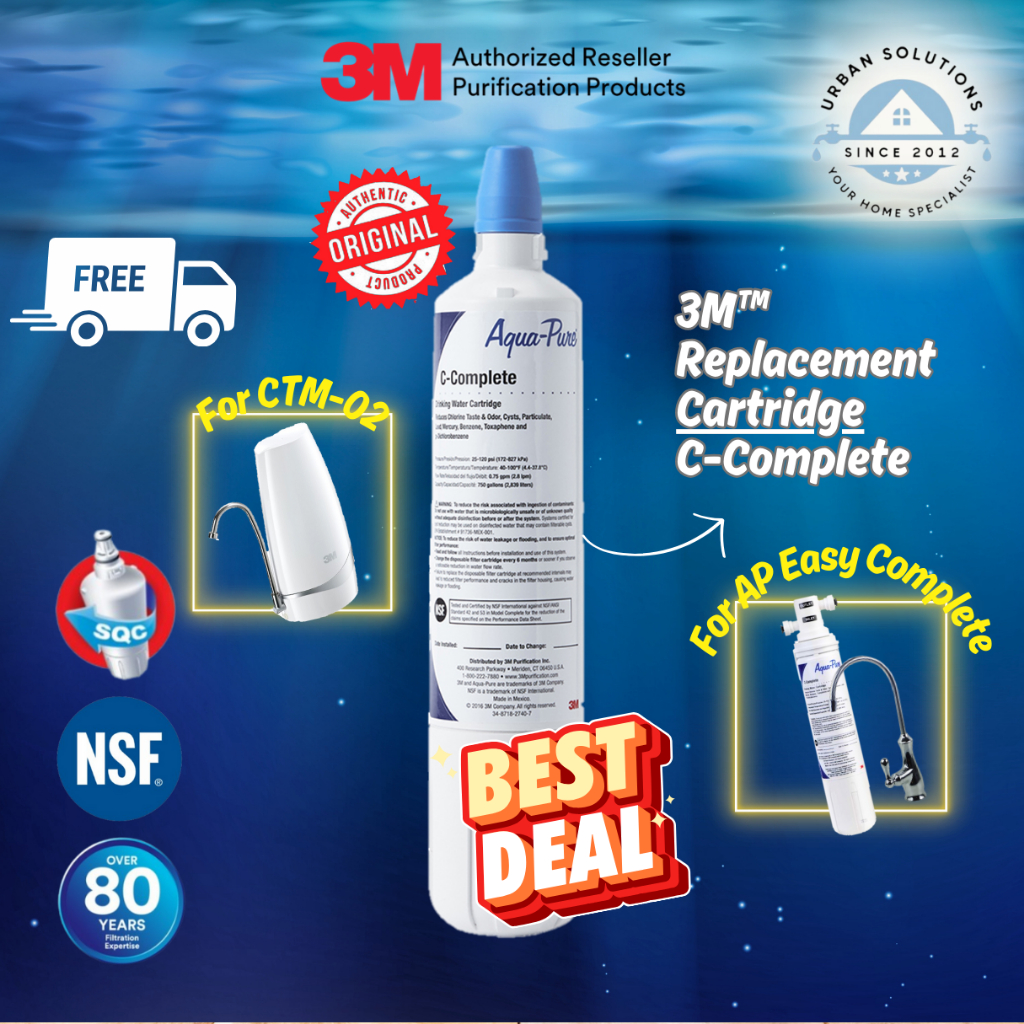 3M™ Replacement Cartridge C-Complete (for 3M AP Easy Complete/ CTM-02 ...
