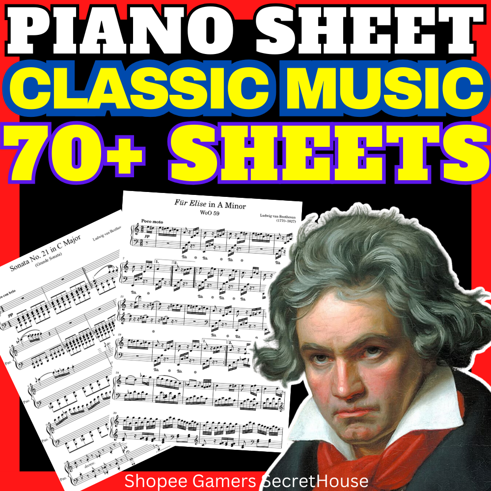 70+ Classic Piano Sheet Music Collection | Masterpieces by Beethoven ...