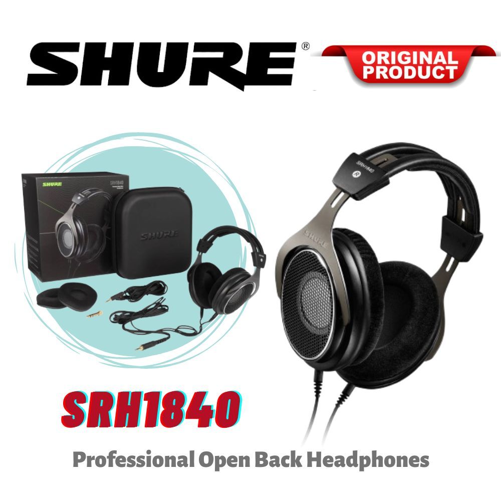 Shure SRH1840 Professional Open Back Headphones ( SRH-1840 / SRH 1840 ...