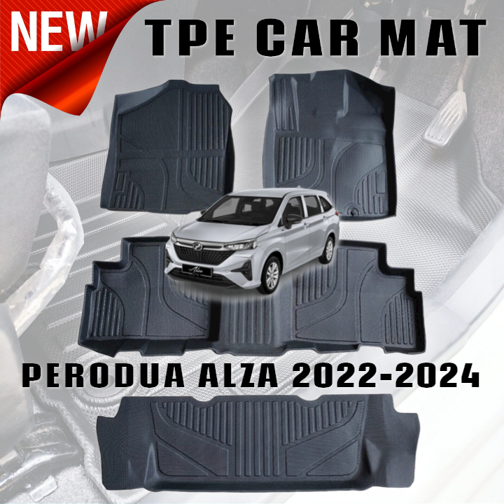 Kereta Karpet TPE Car Mat Perodua Alza 2022-2025 / Toyota Veloz Car Mat ...
