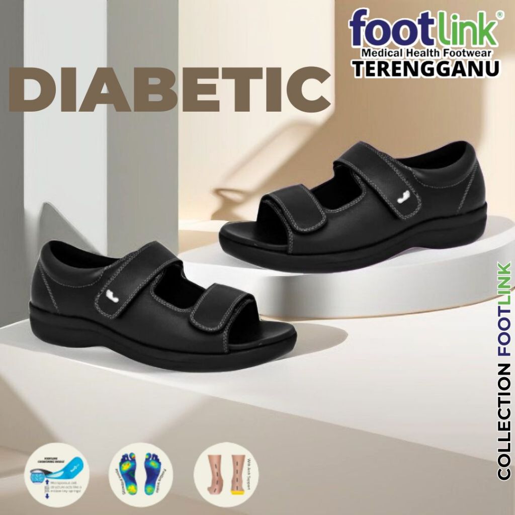 Footlink DI 6889 Health Shoe , Diabetic Sandal , Unisex | Shopee Malaysia
