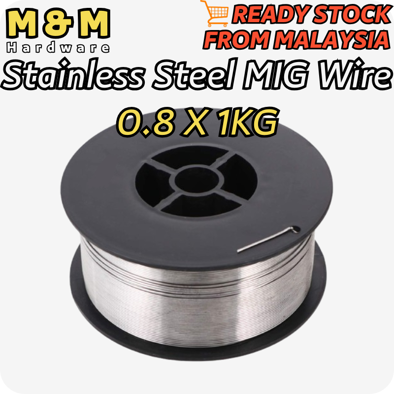 Stainless Steel MIG Wire 0.8mm x 1KG Gasless Flux-Cored | Shopee Malaysia