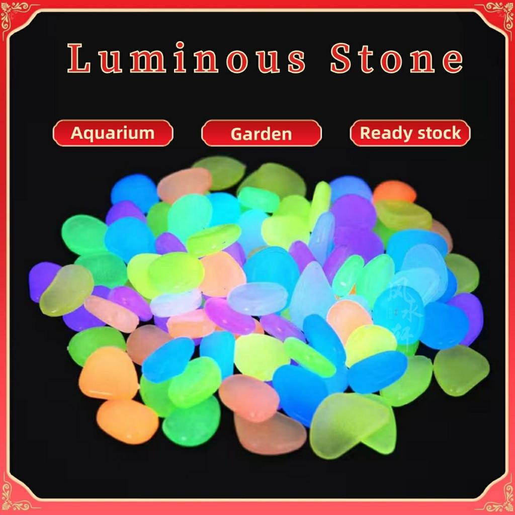 100Pcs Garden Luminous Glowing Stone Glow in the Dark Garden Glow ...