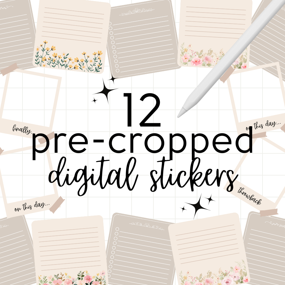 Beige Digital Stickers - Sticky Notes | PNG | Pre Cropped | Shopee Malaysia