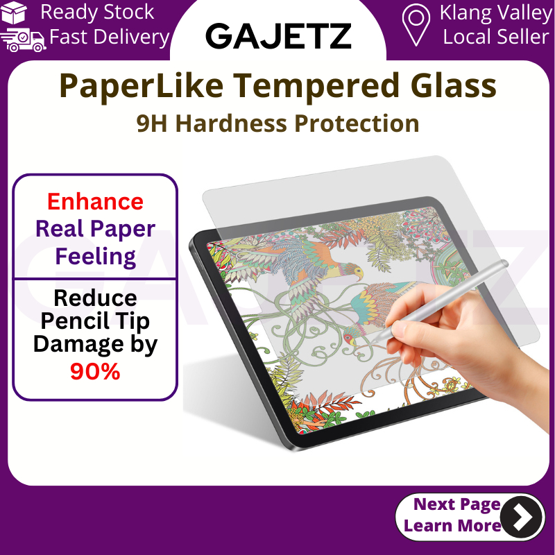 Paper Like Screen Protector Tempered Glass for iPad 10th Generation ...