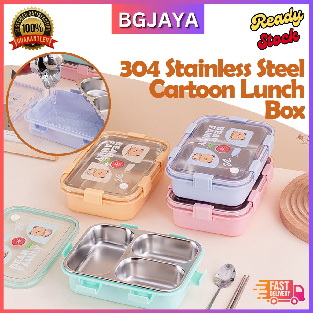 304 Stainless Steel Cartoon Lunch Box Kids Food Containers with ...