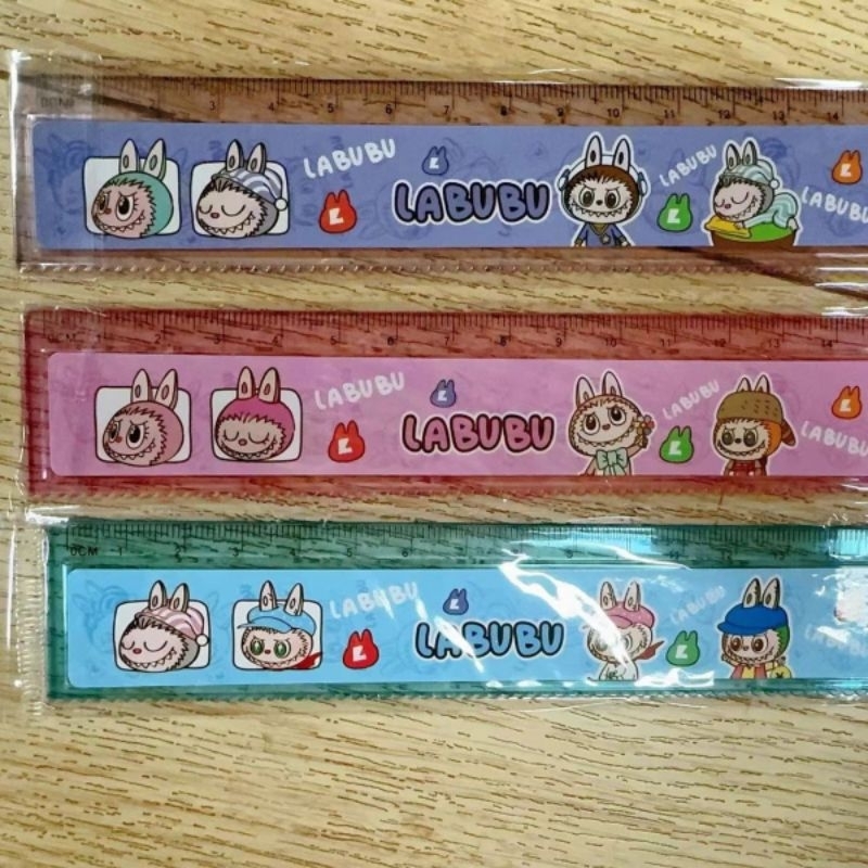 Cute Labubu Ruler Children Ruler Student Stationery Kids Gift Pembaris ...