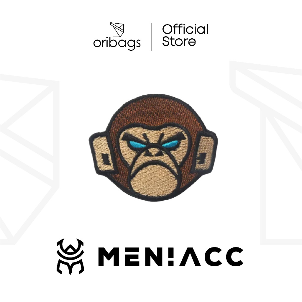 The Meniacc Tactical Trunk Monkey Embroidered Velcro Patch | Shopee ...