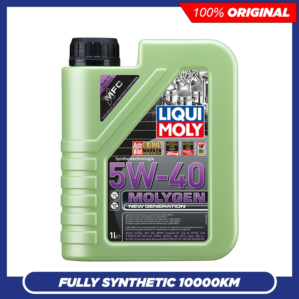 LIQUI MOLY MOLYGEN 5W40 Fully Synthetic Engine Oil (1L) New Generation ...