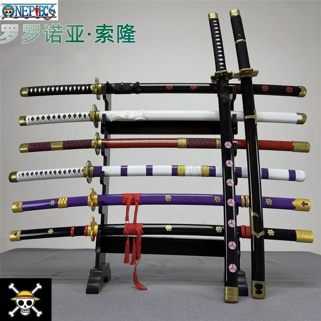 COD One Piece Zoro Sword Toys 104cm Metal Wooden Katana Collection ...