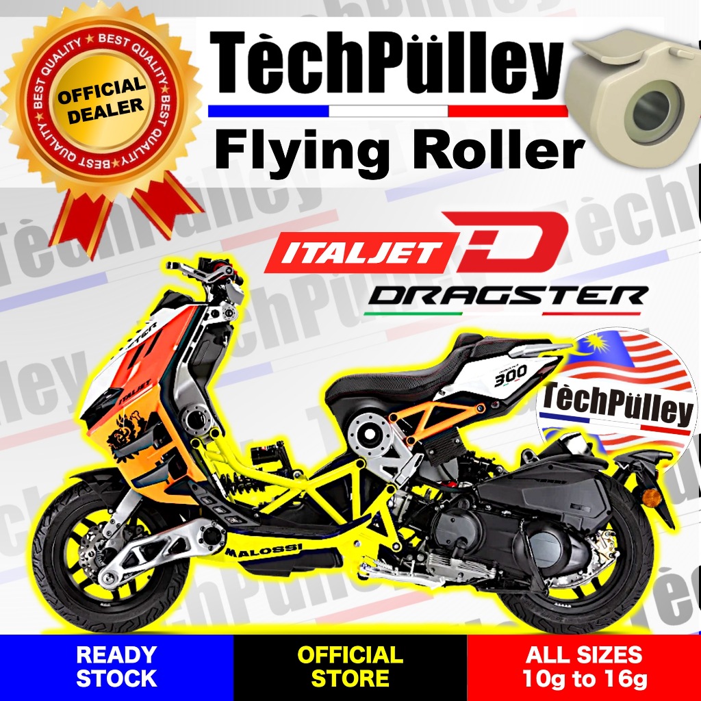 𝑻𝒆𝒄𝒉𝑷𝒖𝒍𝒍𝒆𝒚 𝑺𝒄𝒐𝒐𝒕𝒆𝒓 𝑪𝑽𝑻 𝑭𝒍𝒚𝒊𝒏𝒈 𝑹𝒐𝒍𝒍𝒆𝒓 Flying Roller for ITALJET Dragster ...