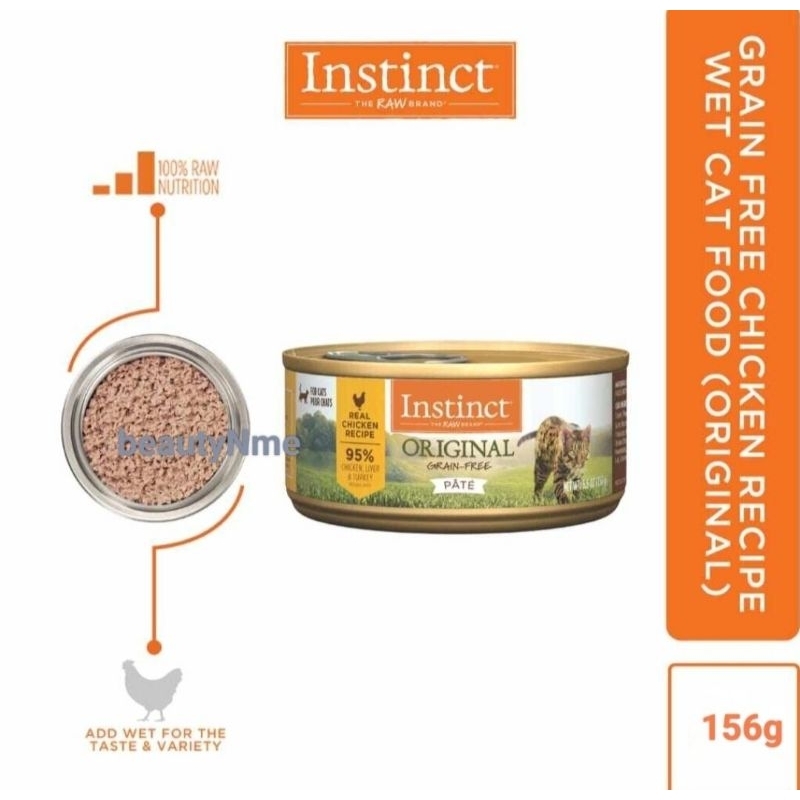 READY STOCK INSTINCT CHICKEN CAT WET FOOD ORIGINAL 156G | Shopee Malaysia