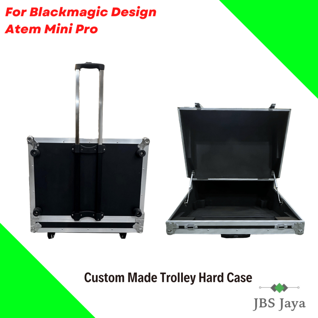 Custom Made Trolley Hard Case for Blackmagic Design ATEM Mini Pro ...