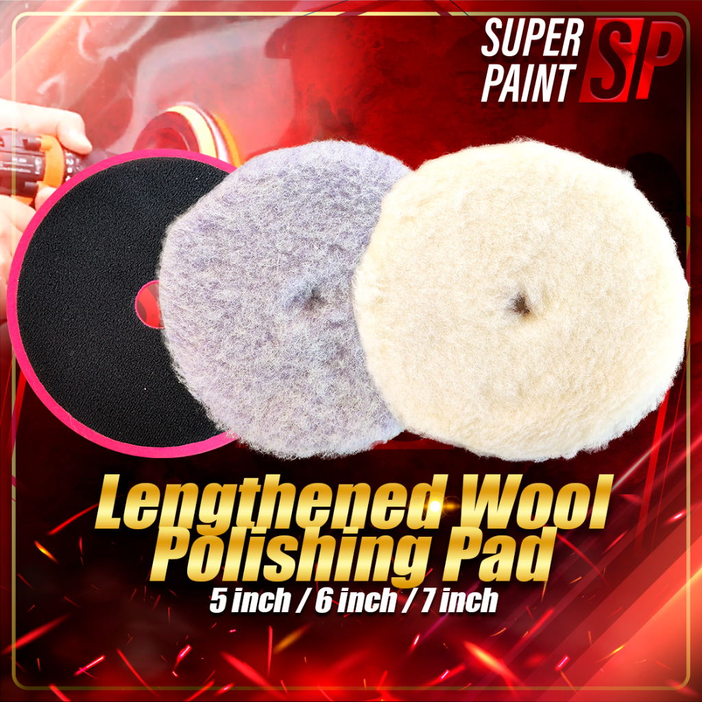 Wool Polishing Pad 5"/6"/7" Inch Backing Wool Pad Car Polish Australian ...