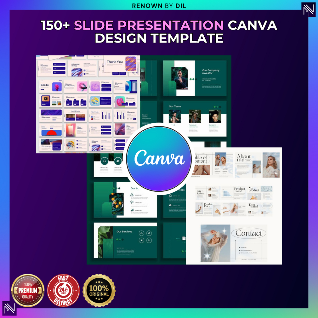 🔥 150+ Canva Slide Presentation Powerpoint Template 🔥 | Best template ...