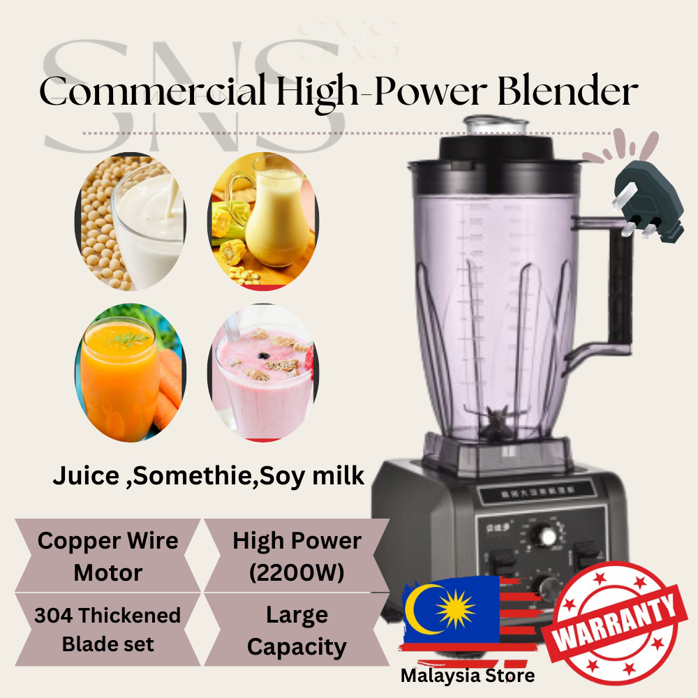 Commercial High-Power Blender – 6L Capacity, No Residue, No Filtration ...