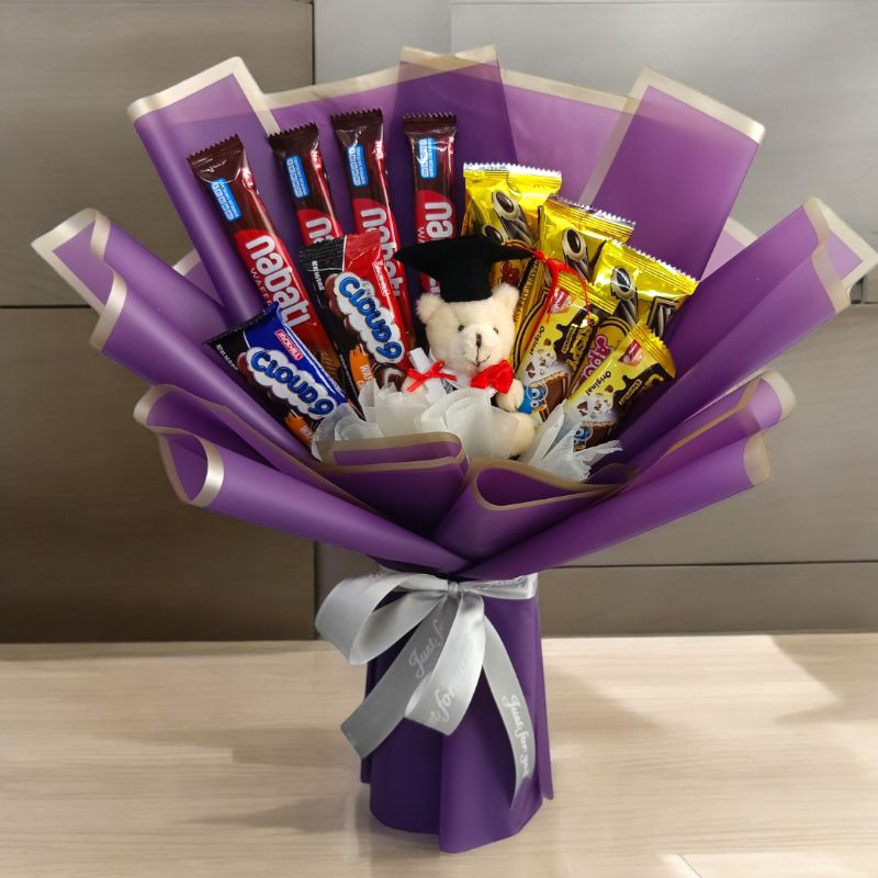 graduation convocation kids kindergarten tadika bouquet gift chocolate ...