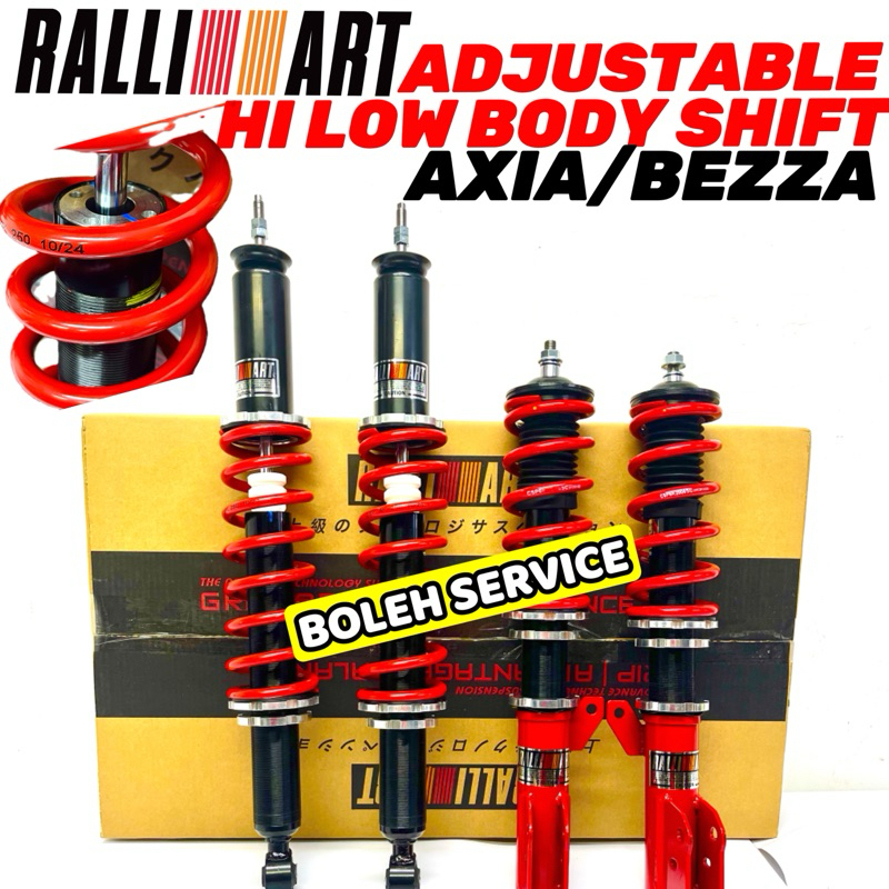👍👍RALLIART ADJUSTABLE HI LOW BODY SHIFT BEZZA / AXIA | Shopee Malaysia