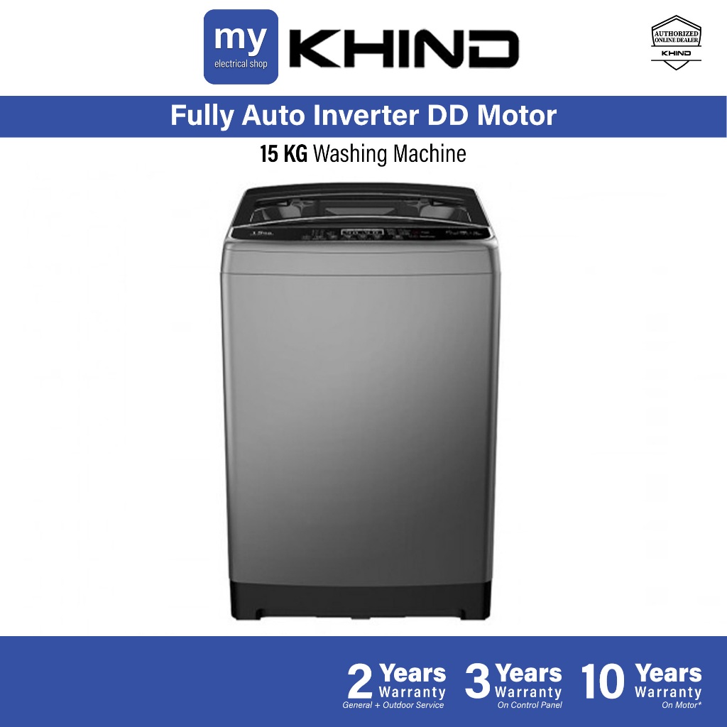 Khind 15 KG Top Load Fully Auto Washing Machine Washer WM150A | Shopee ...