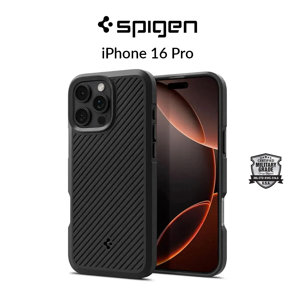 Spigen iPhone 16 Pro Case 6.3" Core Armor Textured Design Air Cushion ...