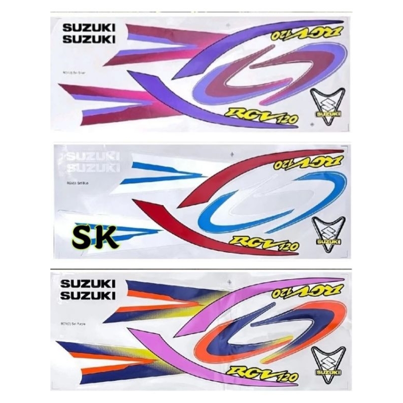 SUZUKI RGV (3) STRIPE BODY STICKER STIKER (READY STOCK)!!! | Shopee ...