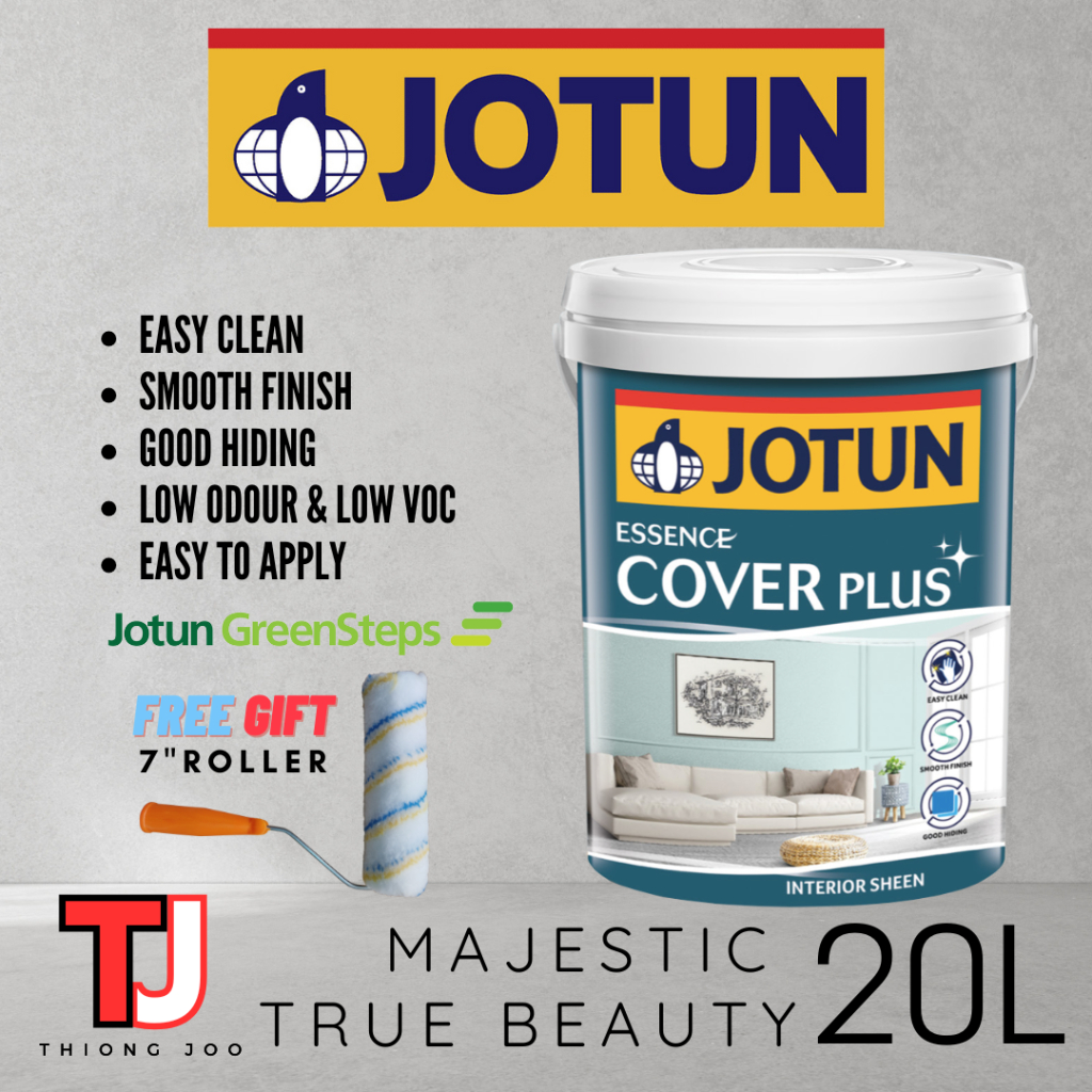 JOTUN(7001~20218) ESSENCE COVER PLUS SHEEN 20L | Shopee Malaysia