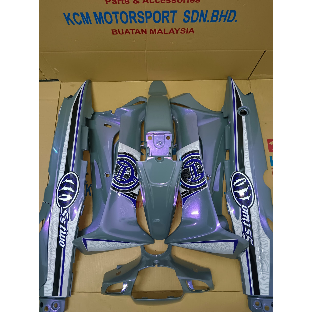 COVERSET YAMAHA SS2 CUSTOM CHAMELEON NARDO GREY BATIK SAP PASANG ...