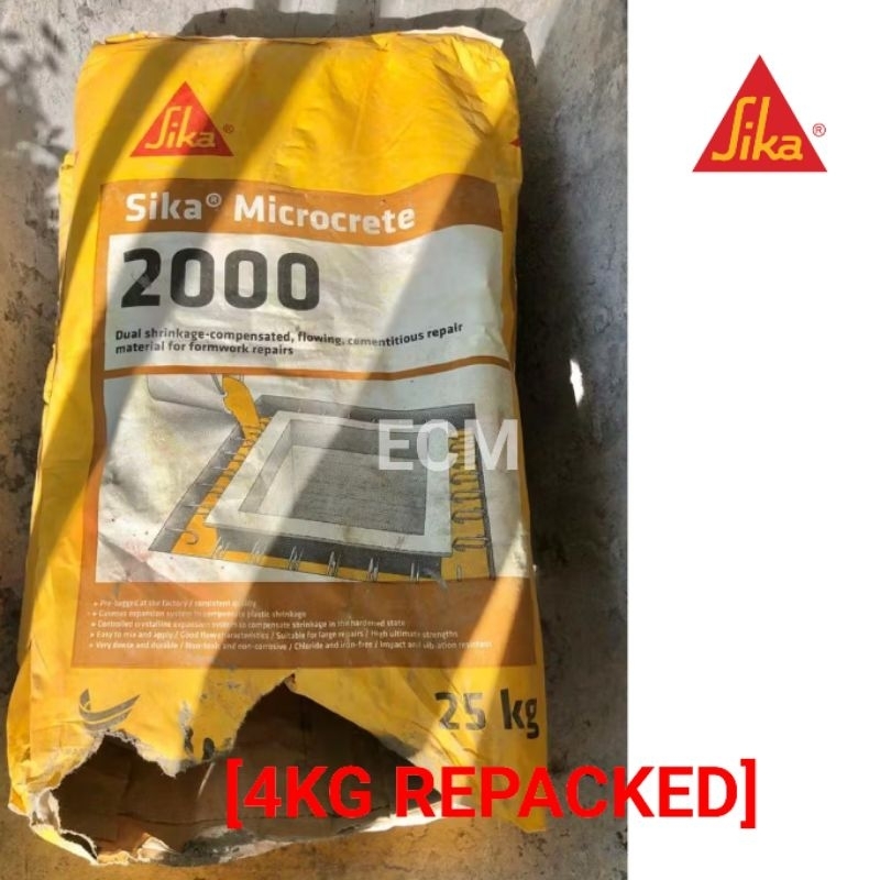 SIKA MICROCRETE 2000 (4KG REPACKED) Dual Shrinkage-compensated pre ...