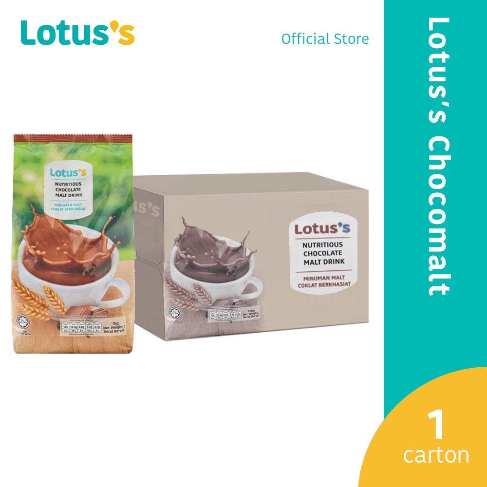 Lotus's Chocomalt 1kg x 20 packs (1 carton) | Shopee Malaysia