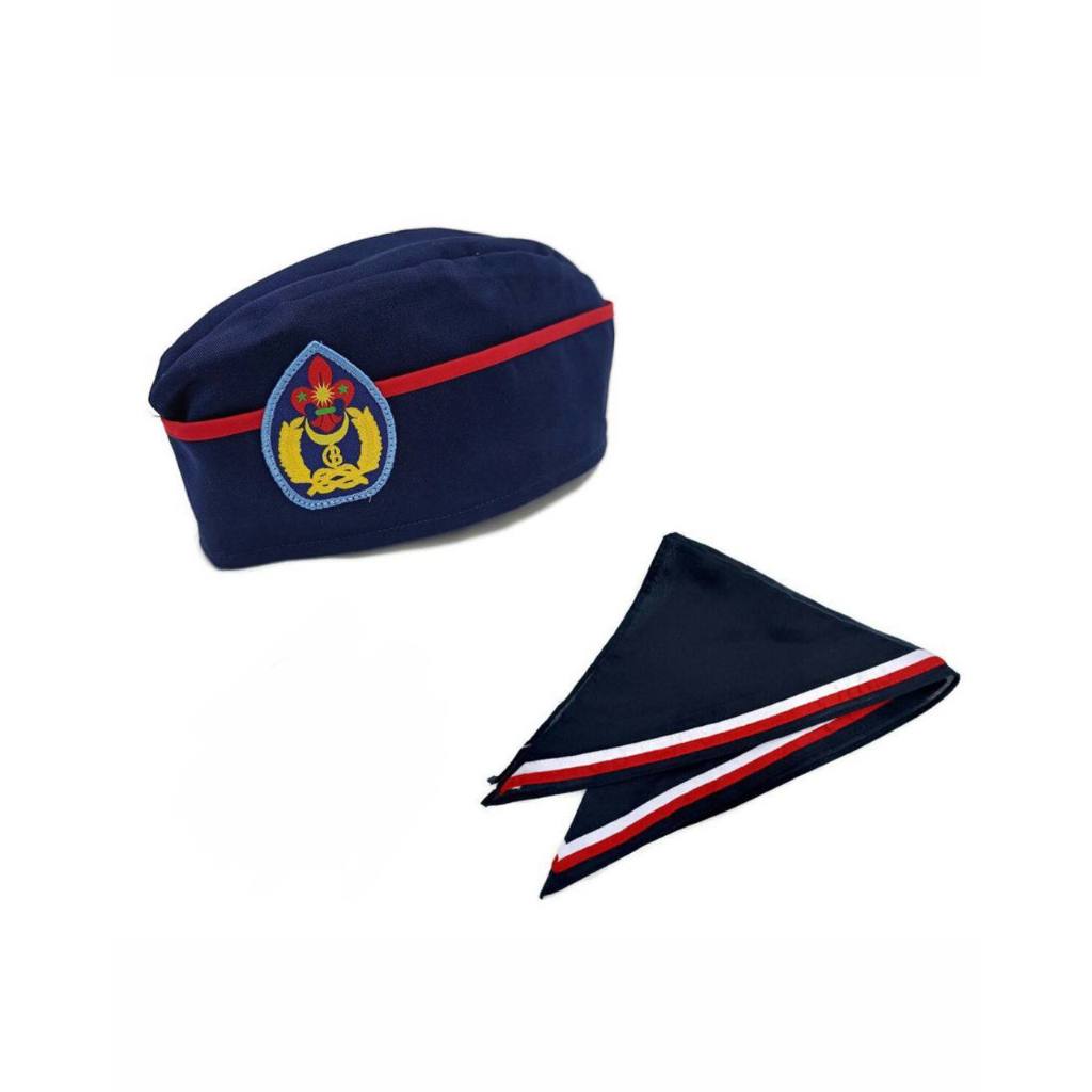 TOPI PENGAKAP SCOUT SCARF PENGAKAP SKAP PANJANG SAIM M L SCOUT HAT CAP ...
