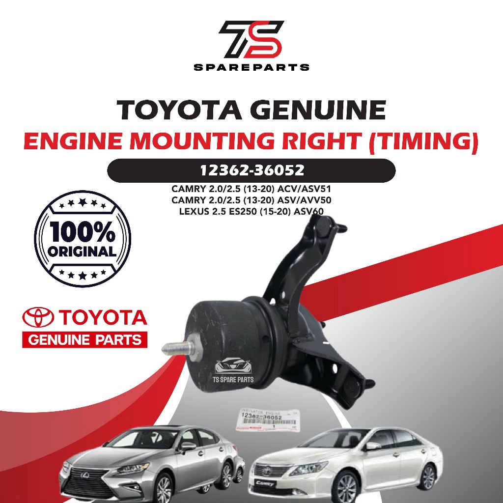 Toyota Engine Mounting Right (Timing) 12362-36052 Camry/Lexus ACV51 ...